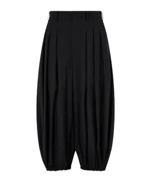 Comme Des Garçons Wool Wide-leg Tapered Pants