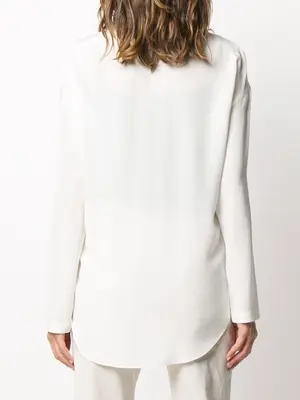 Brunello Cucinelli V-neck Silk Blouse