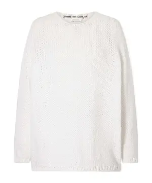 Comme Des Garçons Knitted Sweater - White