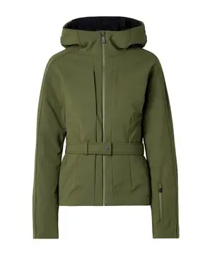 Aztech Mountain Bella Belted Hooded Padded Down Ski Jacket