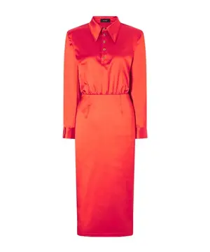 WILLY CHAVARRIA Satin Midi Dress