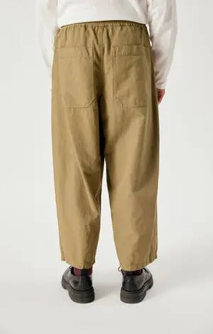 American Vintage Harem-style Casual Trousers With Elastic Waistband