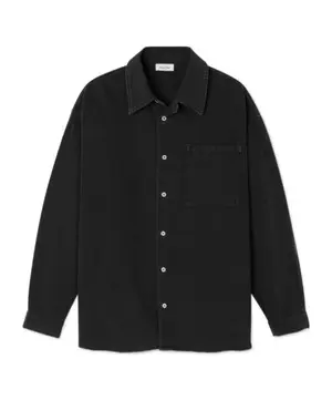 American Vintage Relaxed Denim Shirt - Retro Dark