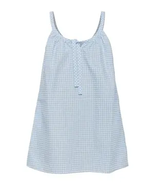Posse Lila Gingham Mini Dress - Blue Plaid