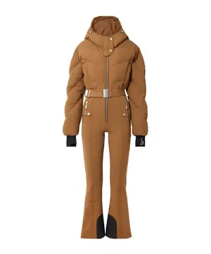 Cordova Ajax Hooded Belted Recycled Quilted Down Ski Suit