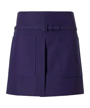 COURREGES Courrèges Belted Cotton-canvas Mini Skirt - No
