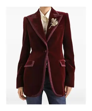 Dolce & Gabbana Single-breasted Velvet Blazer