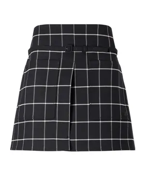COURREGES Checked Mini Skirt