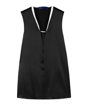 Sharon Wauchob Grosgrain-trimmed Silk Top