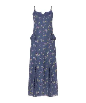 Anna Sui Lightweight Chiffon Floral Dress