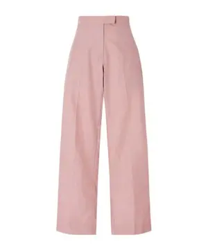Sharon Wauchob High-waisted Straight-leg Cotton-silk Blend Trousers
