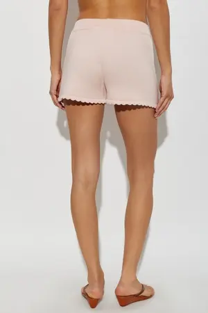 Posse Wide-leg Shorts With Elastic Waist - Soft Pink