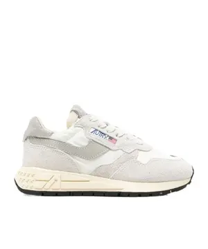 AUTRY Reelwind Low Suede-panelled Sneakers - White