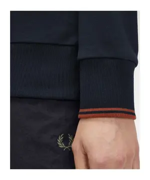 Fred Perry Half Zip Collared Sweatshirt