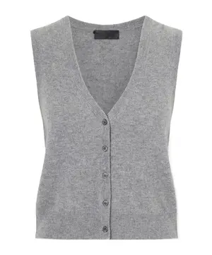NILI LOTAN Porter Cashmere V-neck Sweater Vest