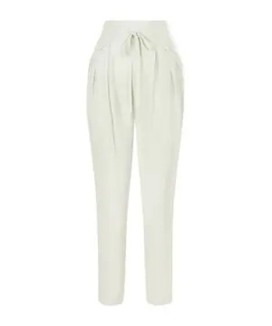 Sharon Wauchob Silk-blend Straight-leg Trousers - White