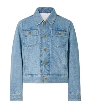 Thom Browne Selvedge Backstrap Denim Jacket - Light Blue