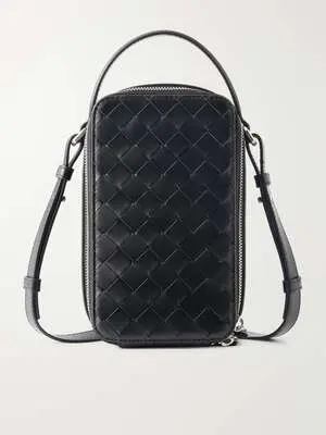 Bottega Veneta Getaway Intrecciato Leather Messenger Bag