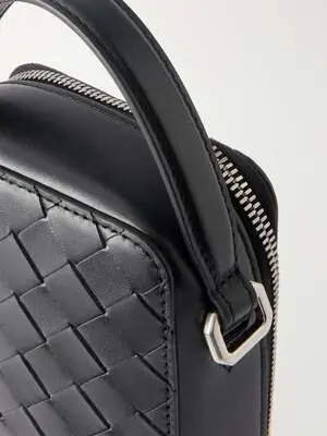 Bottega Veneta Getaway Intrecciato Leather Messenger Bag