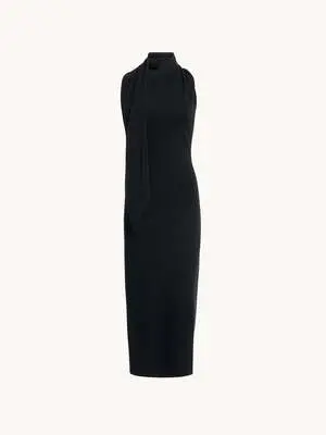 Altuzarra Mitchell Halterneck Draped Maxi Dress With Open Back - Black