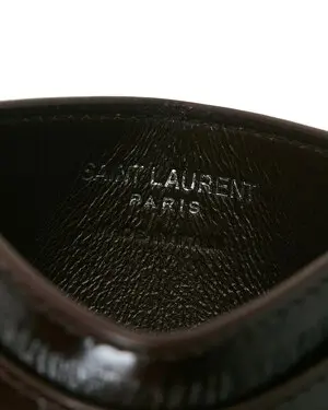 Saint Laurent Credit Card Case - Scotch Brown