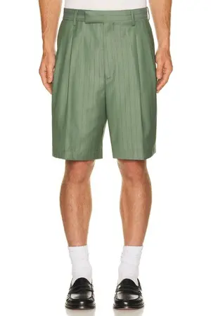 WACKO MARIA Double Pleated Shorts Type 3 - L Green