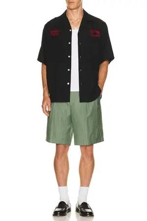 WACKO MARIA Double Pleated Shorts Type 3 - L Green
