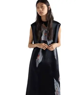 Prada Devoré Satin Dress