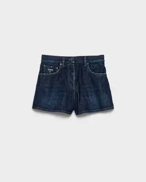 Prada Contrast Stitching Shorts For Women