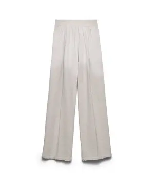 Prada Cotton Fleece Wide-leg Pants - Grey