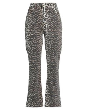 GANNI Jeans Sand Size Cotton, Elastane - Beige