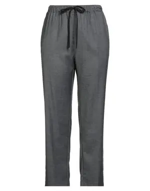 MEIMEIJ Pants Dark Size Polyester, Viscose, Elastane, Acetate - Grey