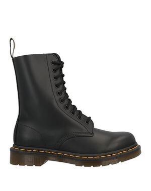 Dr. Martens 1490 Smooth Ankle Boots Size Soft Leather - Black