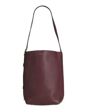 Max Mara Shoulder Bag Burgundy Leather