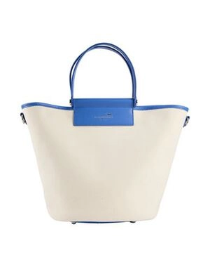 HARMONT & BLAINE Cotton And Calfskin Tote Bag