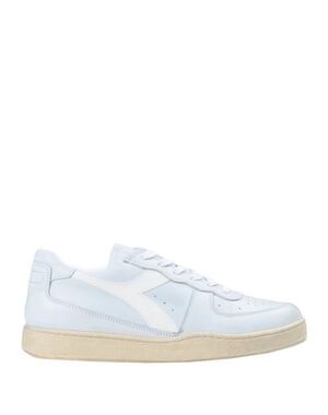 DIADORA Mi Basket Low Used Sneakers Size Soft Leather - White