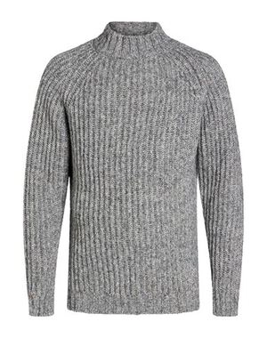 IRISH CRONE Turtleneck Size Virgin Wool, Polyester, Polyamide, Acrylic - Grey