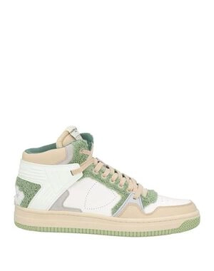 Philippe Model Sneakers Size Leather, Textile Fibers - Green