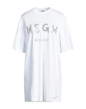 MSGM Mini Dress Size Cotton - White