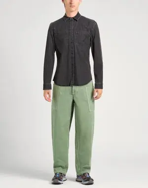 DONDUP Denim Shirt Size Cotton, Viscose, Polyester, Elastane