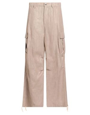 DEPARTMENT 5 Wide-leg Linen Cargo Pants - Khaki