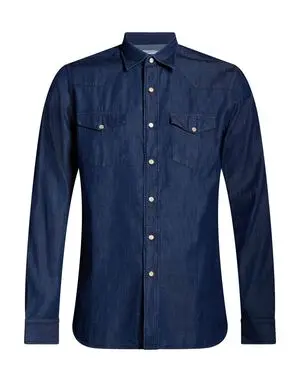 LARDINI Denim Shirt Size Cotton