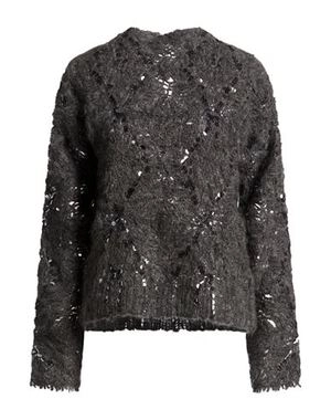 Brunello Cucinelli Sweater Charcoal Size Mohair Wool, Wool, Polyamide - Grey