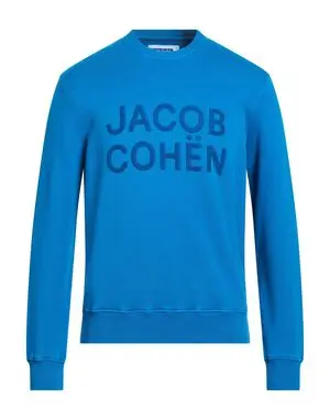 JACOB COHЁN Sweatshirt Azure Size Cotton, Polyamide