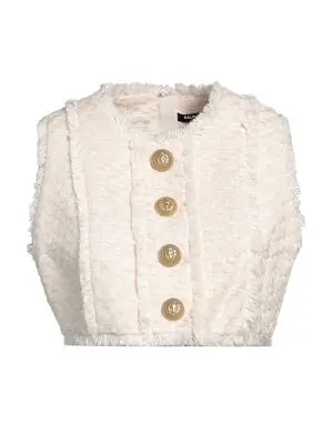 Balmain Top Ivory Size Cotton, Viscose, Acrylic, Polyester, Metallic Polyester
