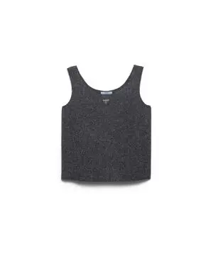 Prada Shetland Wool Top - Grey