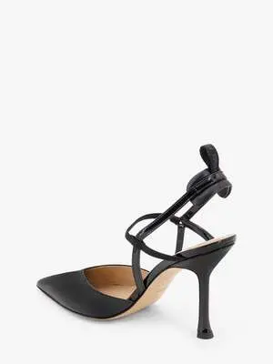 Fendi Patent Leather Slingback High Heel - Black