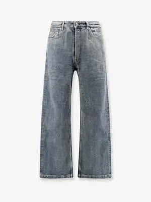 Rick Owens Geth Denim Wide Leg Jeans