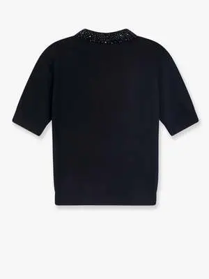 SEMICOUTURE Polo Virgin Wool And Cashmere Blend Shirt