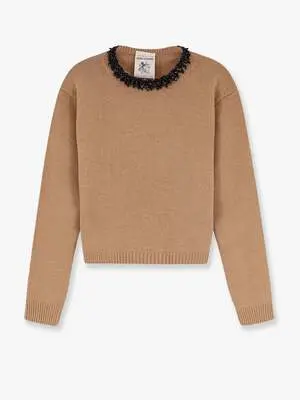 SEMICOUTURE Wool And Cashmere Blend Sweater
